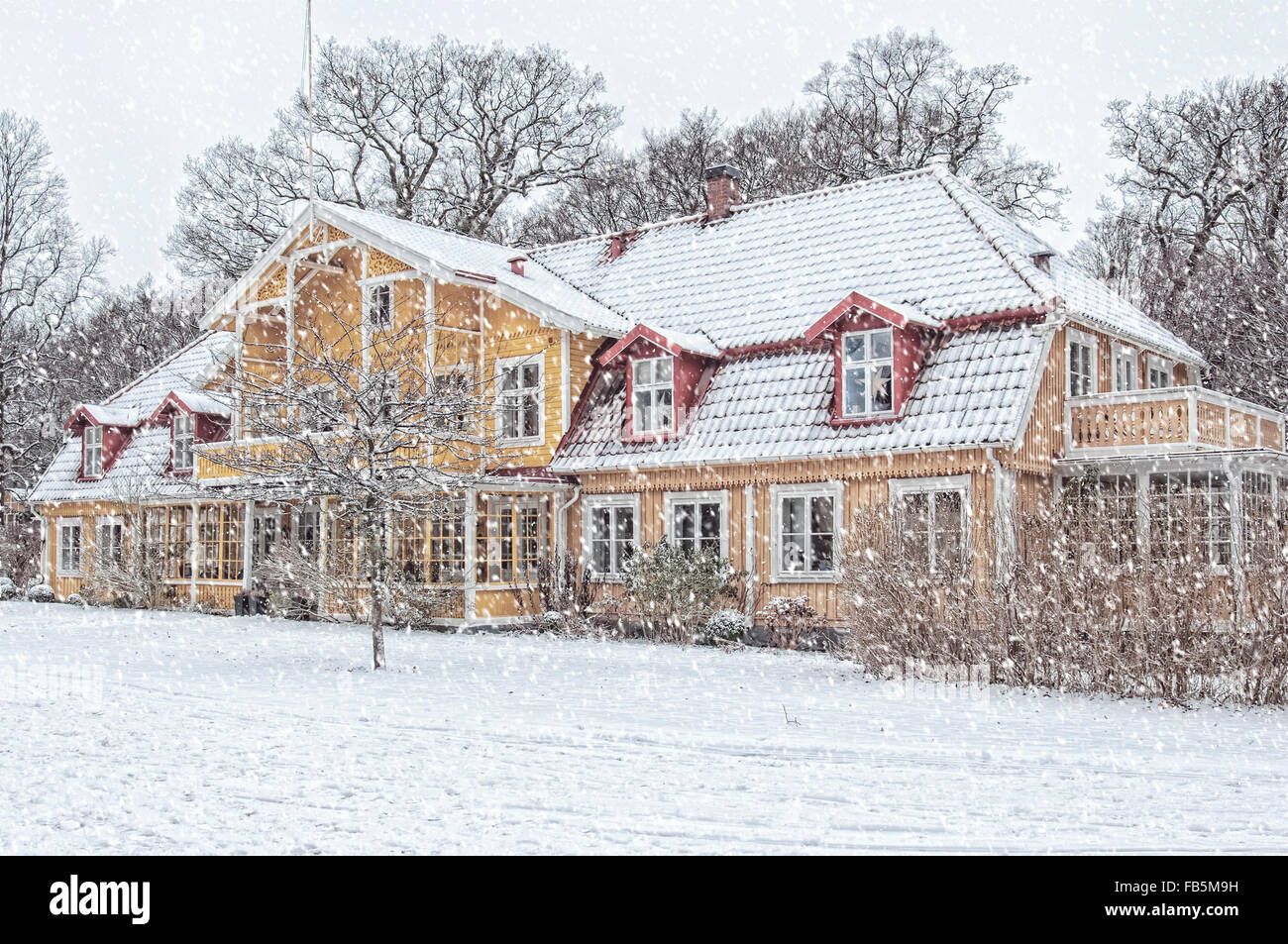Sweden snow village hi-res stock photography and images - Alamy