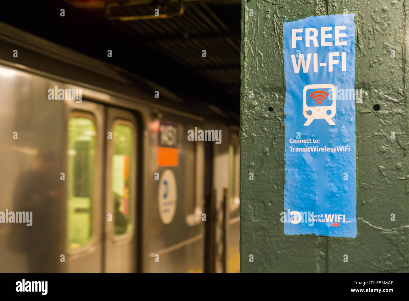 A poster in the subway in New York on Friday,January 8, 2016 announces ...