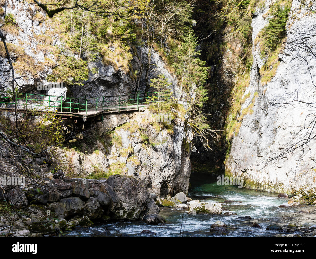 Breitachklamm gorge near oberstdorf allgaeu hi-res stock photography ...