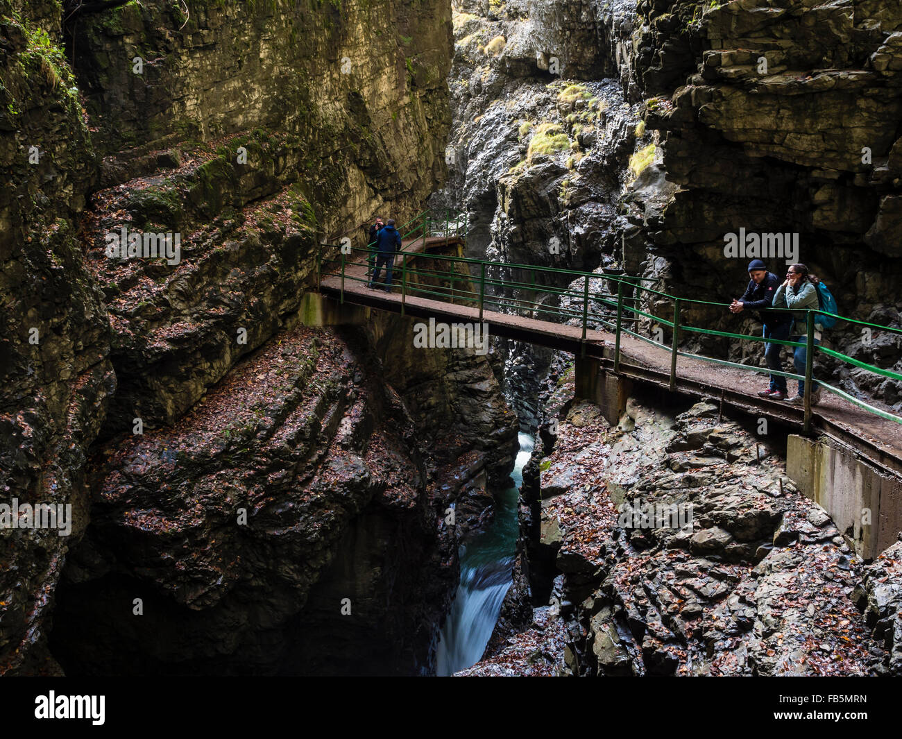 Breitachklamm gorge near oberstdorf allgaeu hi-res stock photography ...