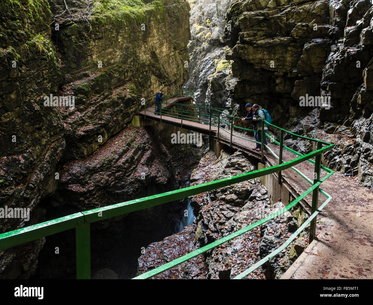 Breitachklamm gorge near oberstdorf allgaeu hi-res stock photography ...