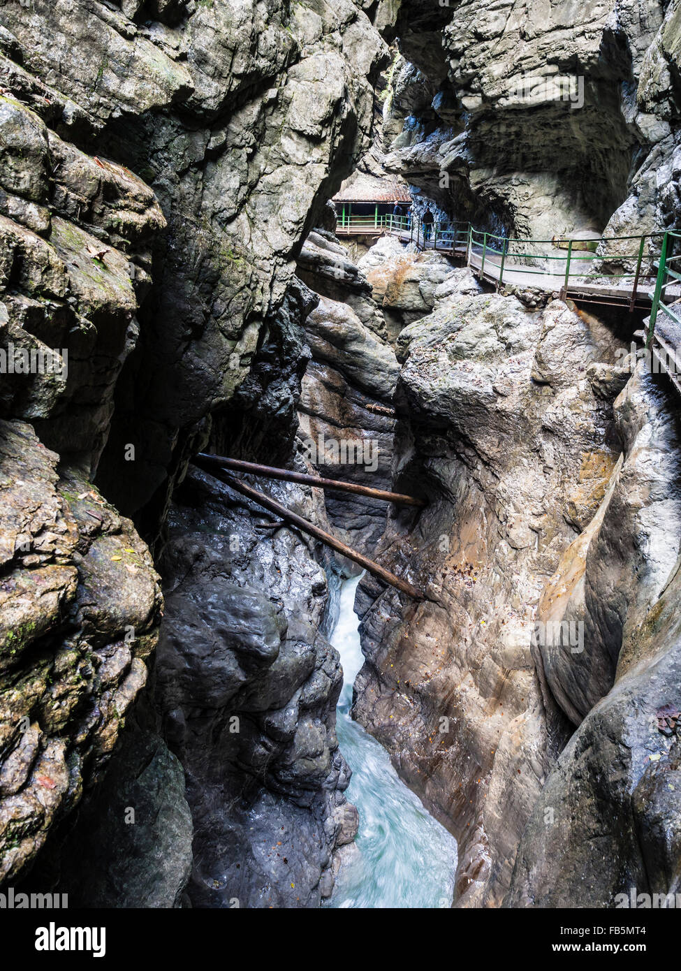 Breitachklamm gorge near oberstdorf allgaeu hi-res stock photography ...