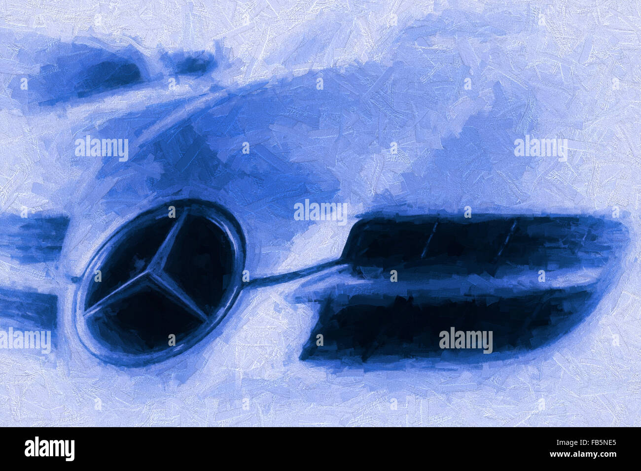 Mercedes Benz slk digital art car Stock Photo - Alamy