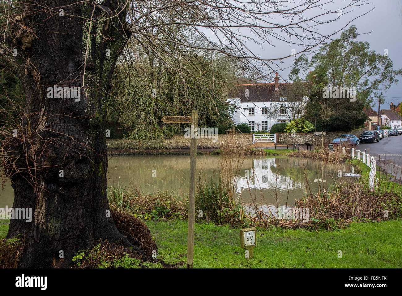 Buriton village in East Hampshire Stock Photo - Alamy