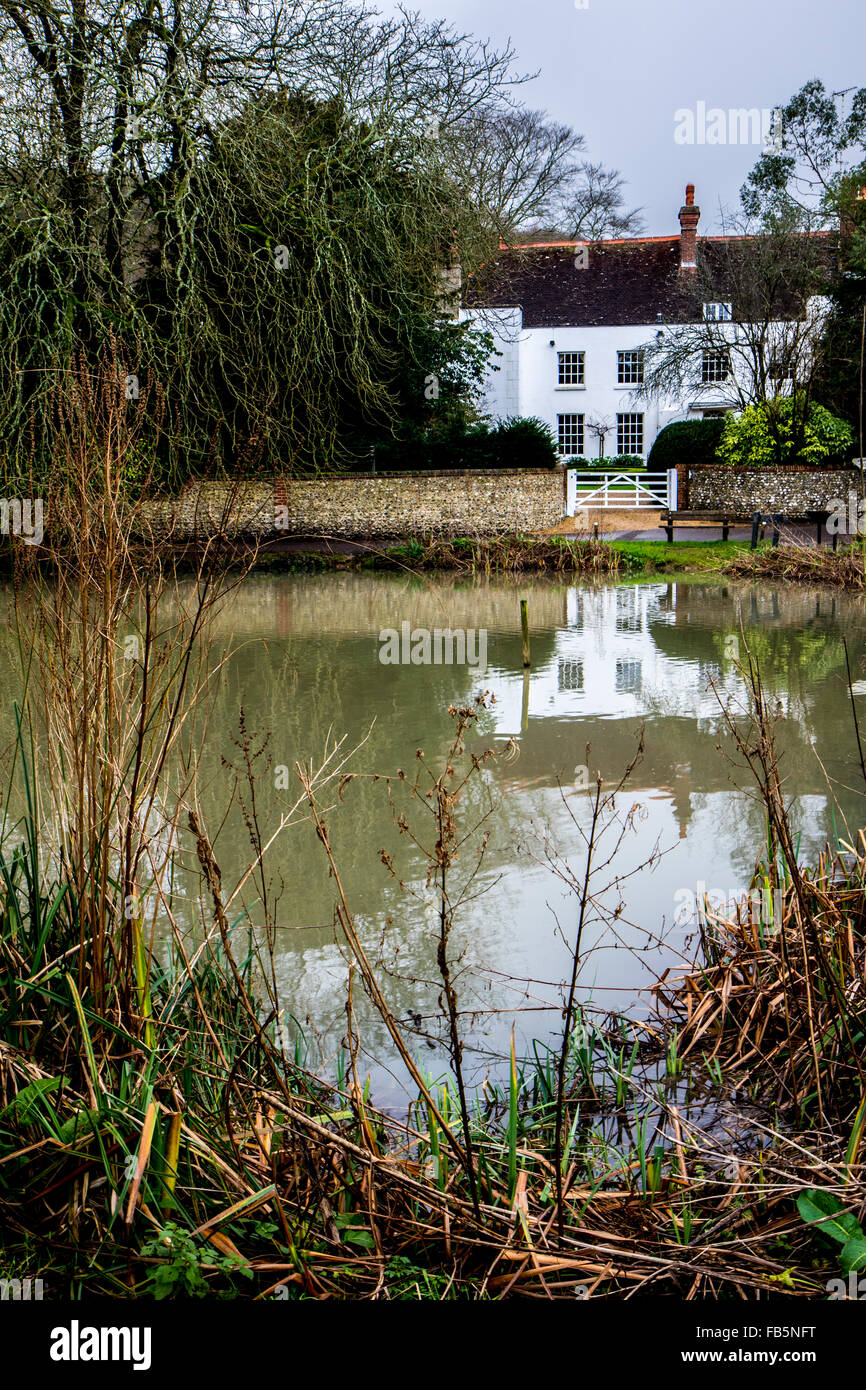 Buriton village in East Hampshire Stock Photo - Alamy