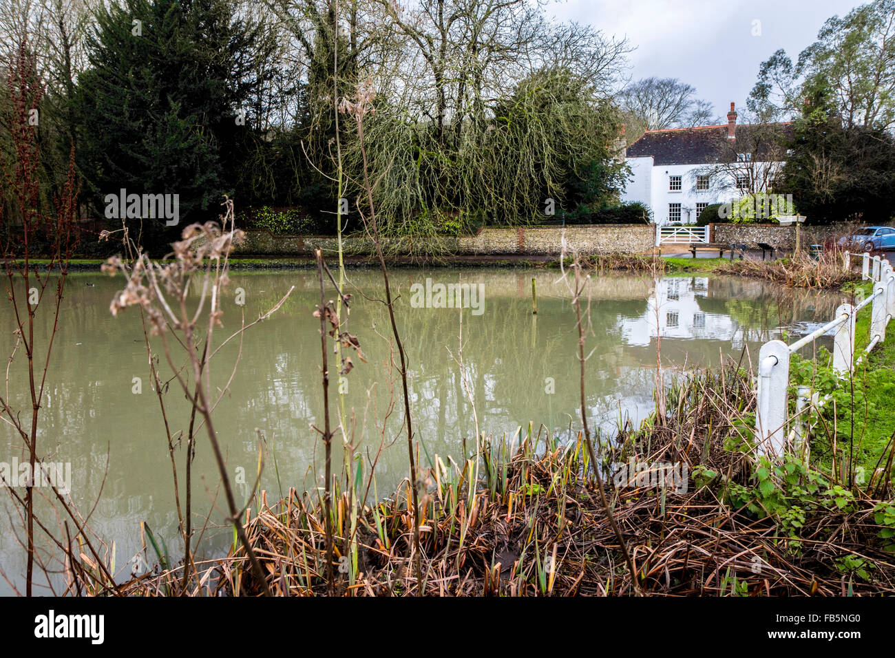 Buriton village in East Hampshire Stock Photo - Alamy