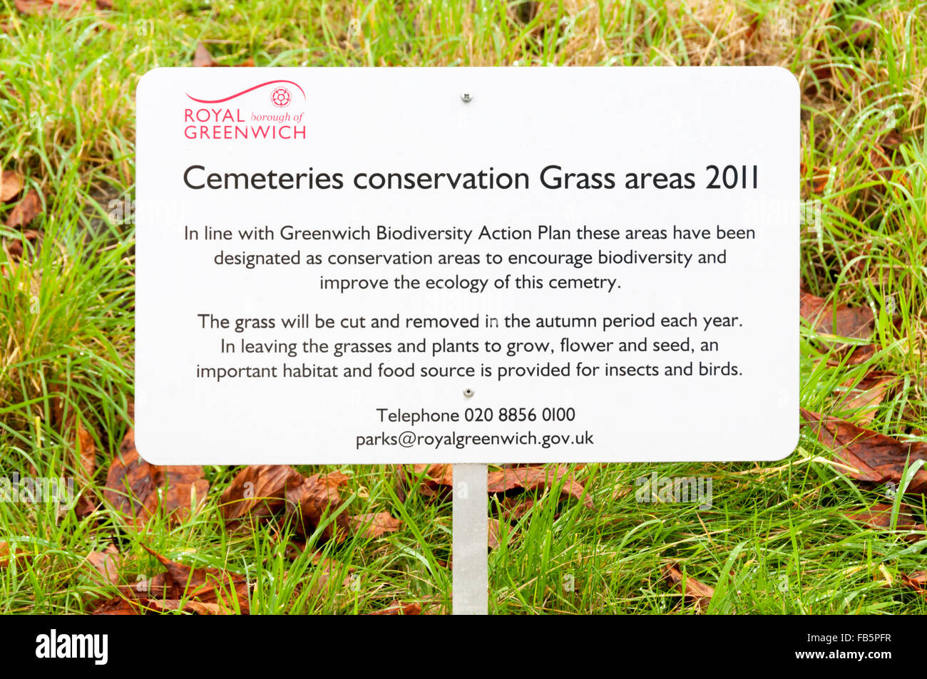 Cemeteries conservation grass areas 2011 hi-res stock photography and ...