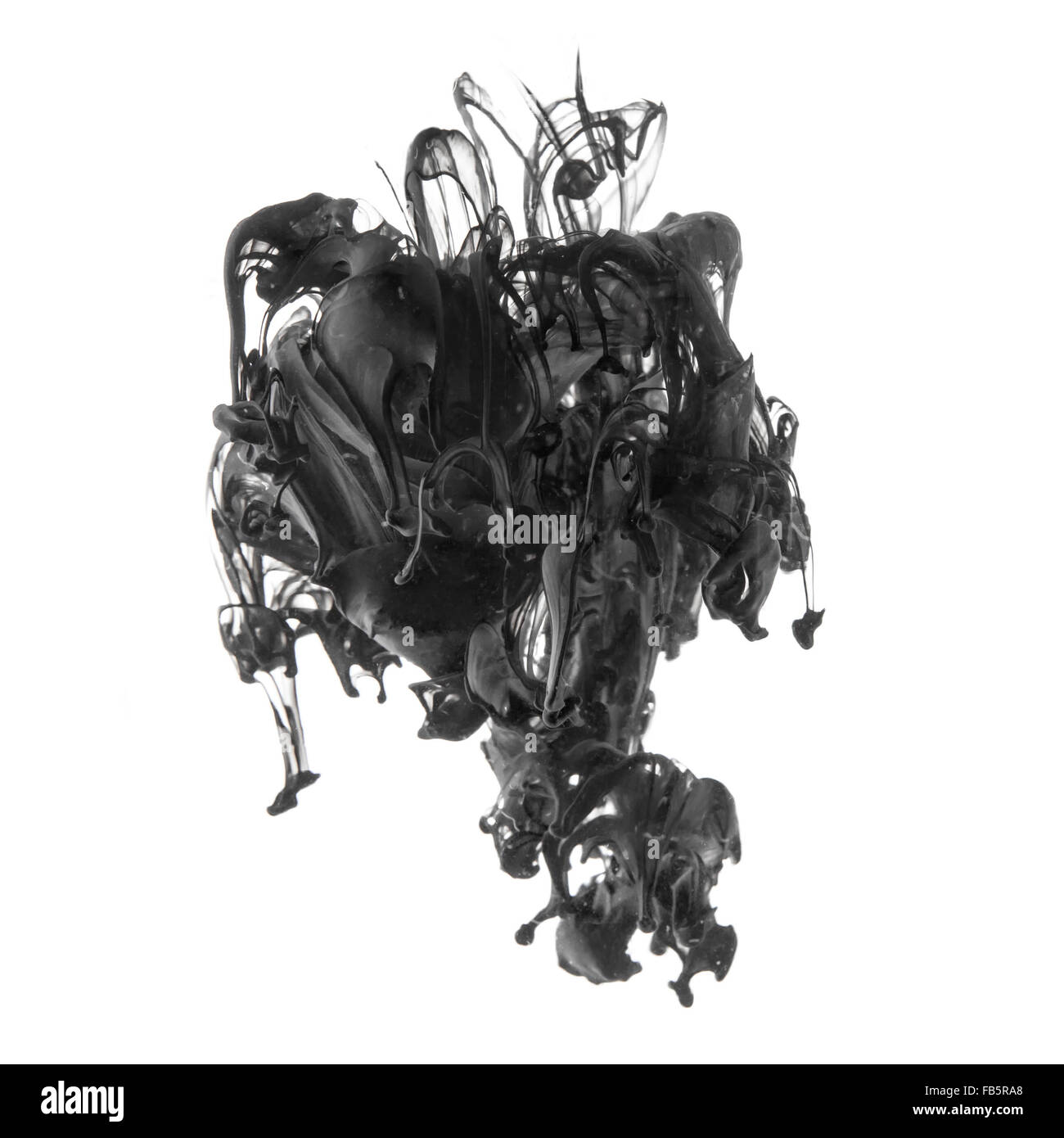 Black Ink Drops In Water