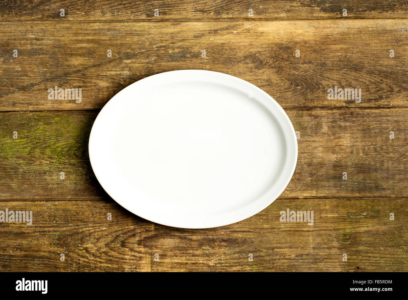 Plate On Wooden Table
