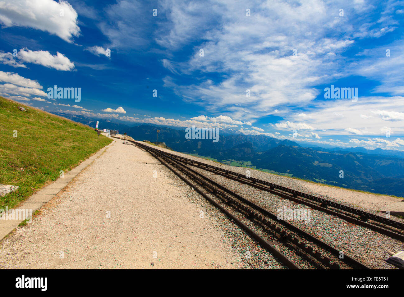 Cog Railway in the Austrian Alps near Salzburg Stock Photo - Alamy