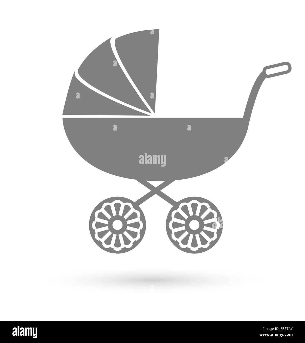 Blue baby pram Stock Vector Images - Alamy