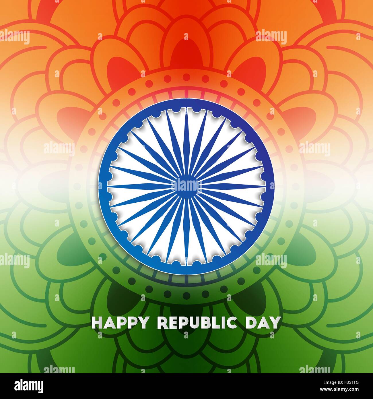 Indian republic day background with ashoka wheel for your design Stock ...