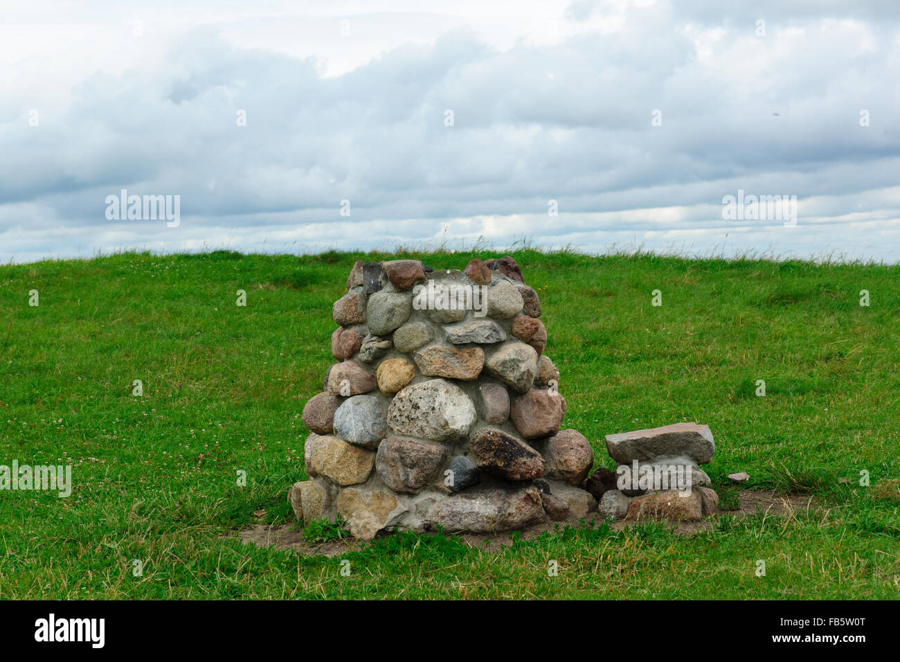 the pagan temple put from stones at hill top Stock Photo - Alamy