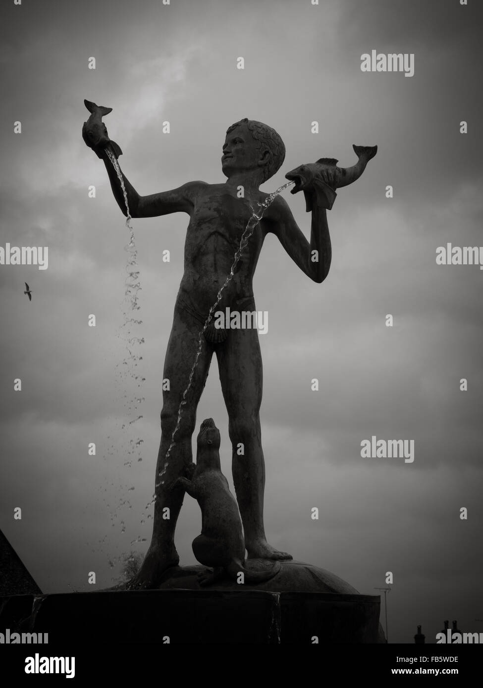 Great Britain England UK St Michael's Church Water Fountain Bronze ...