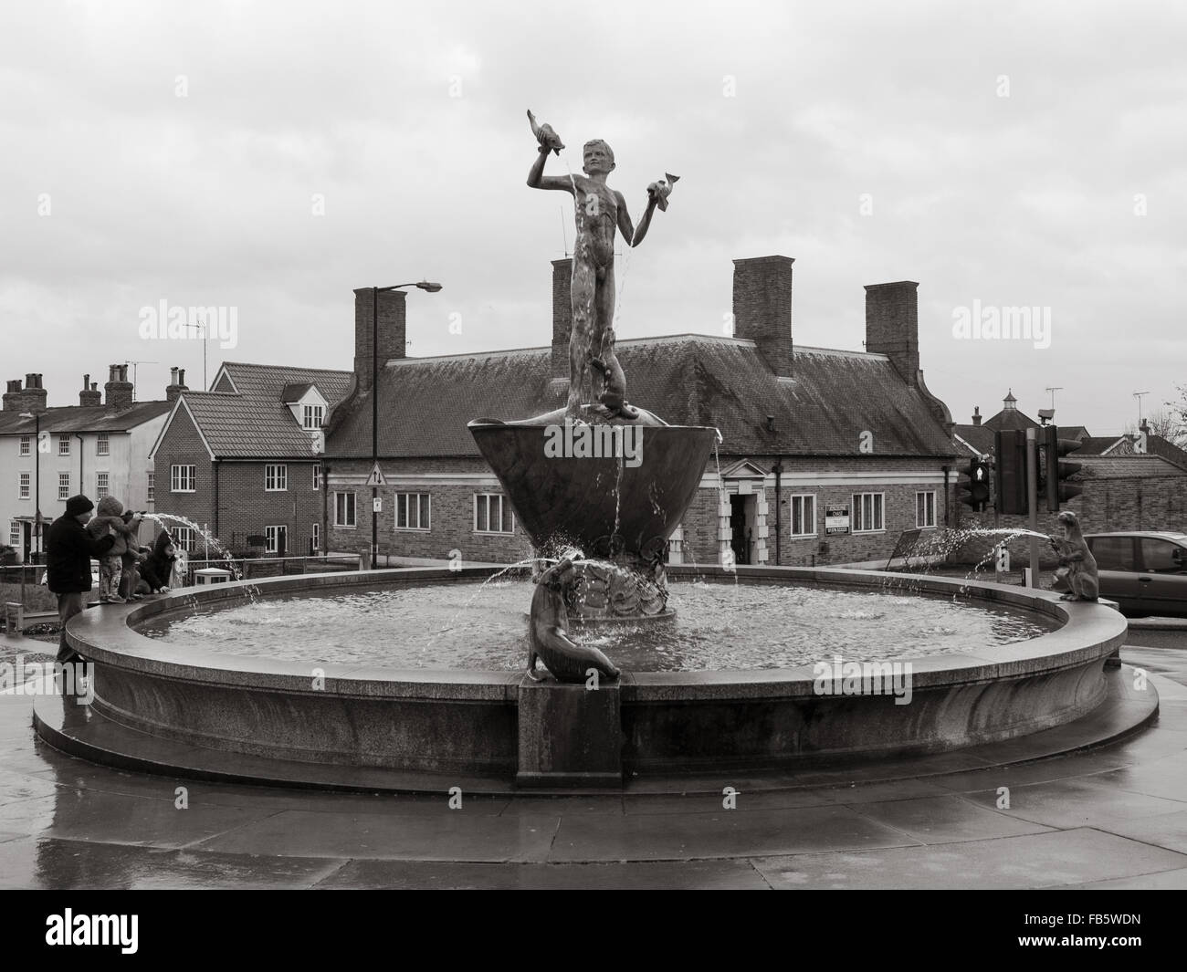 Great Britain England UK St Michael's Church Water Fountain Bronze ...