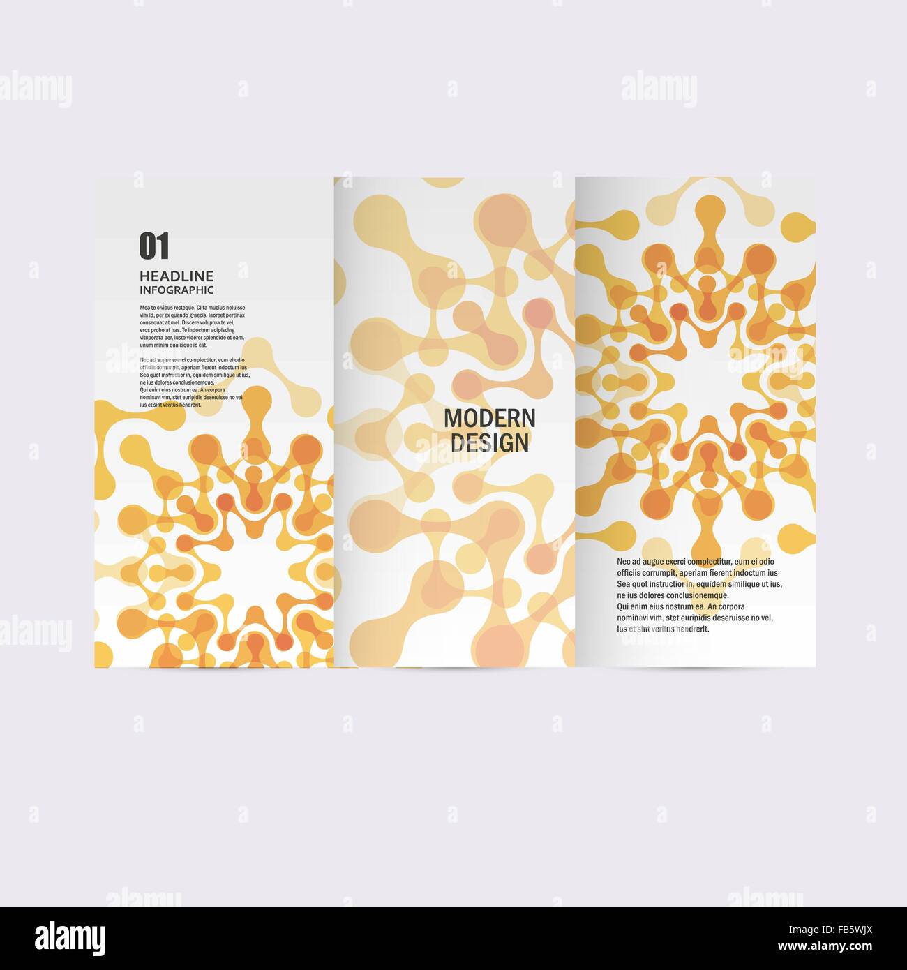 Vector abstract molecular structure. Cover template design Stock Vector ...