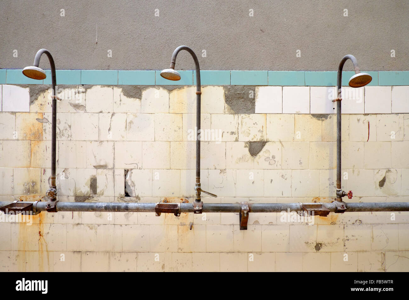 Communal shower hi-res stock photography and images - Alamy