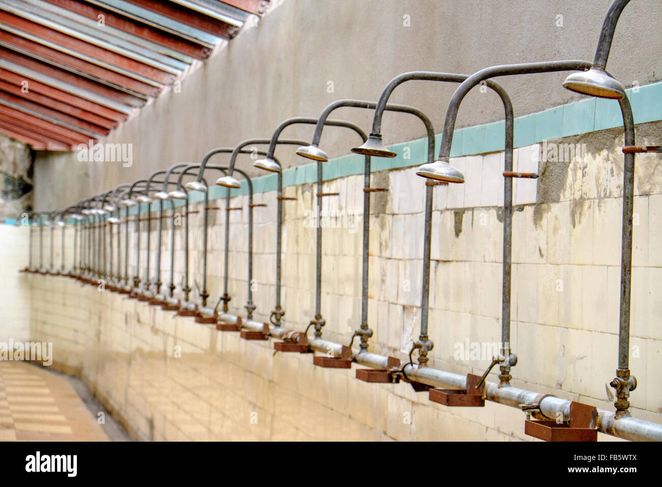 Communal shower hi-res stock photography and images - Alamy