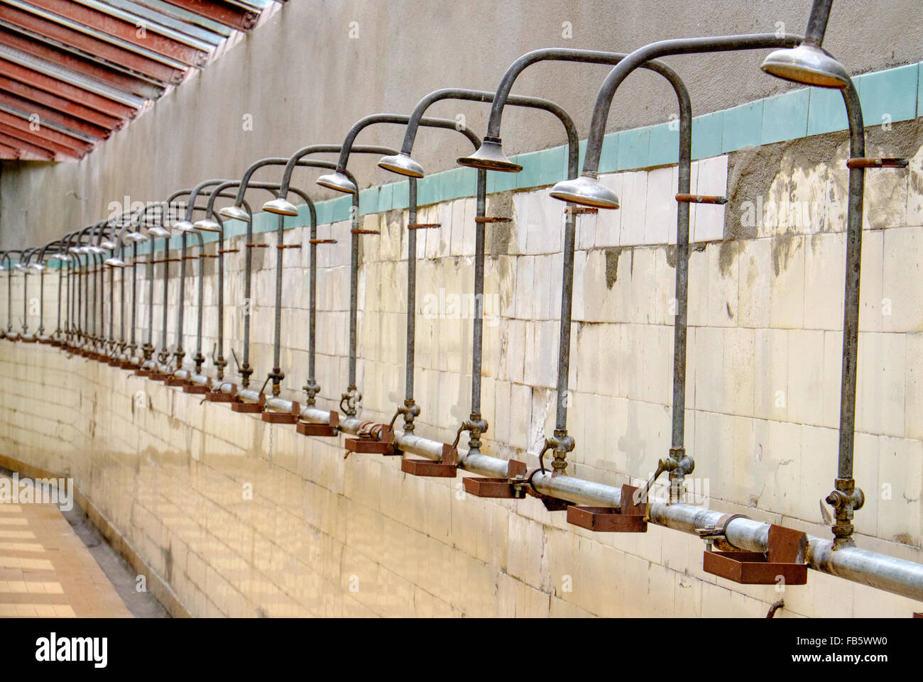 Communal shower hi-res stock photography and images - Alamy