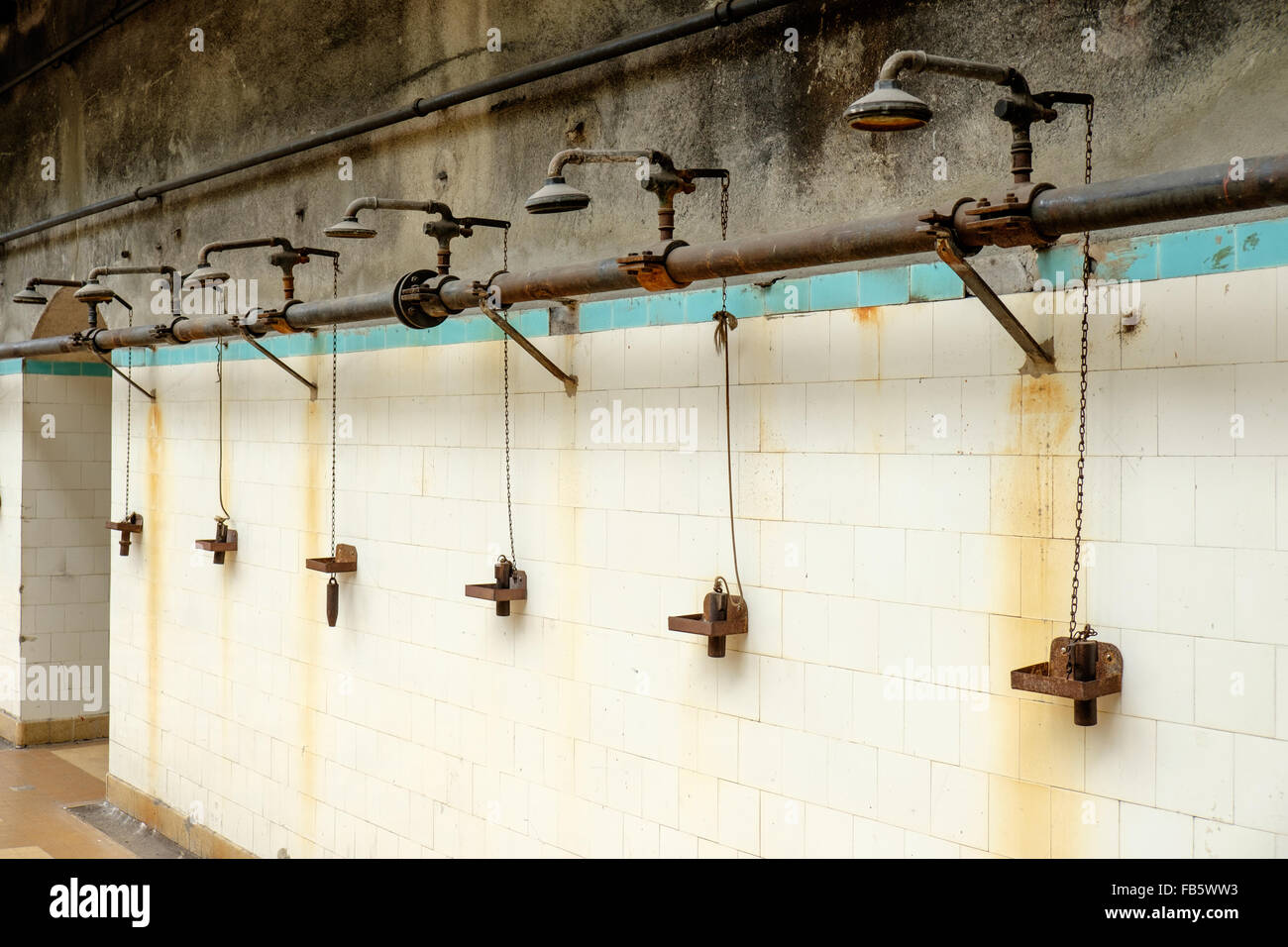 Communal shower hi-res stock photography and images - Alamy