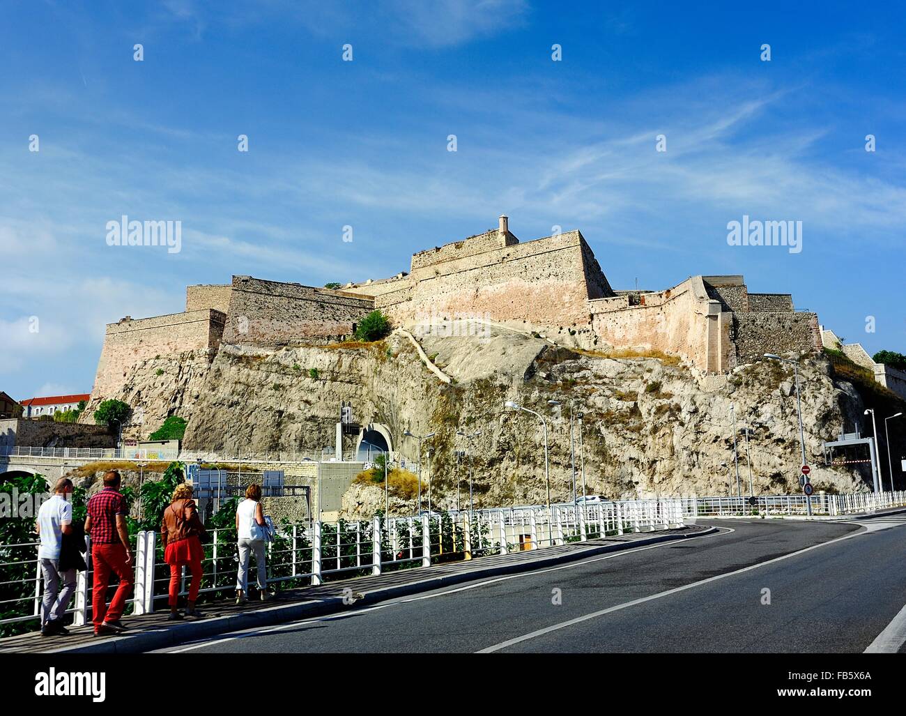 Walking to the Fort Saint- Jean in Marseille Stock Photo - Alamy
