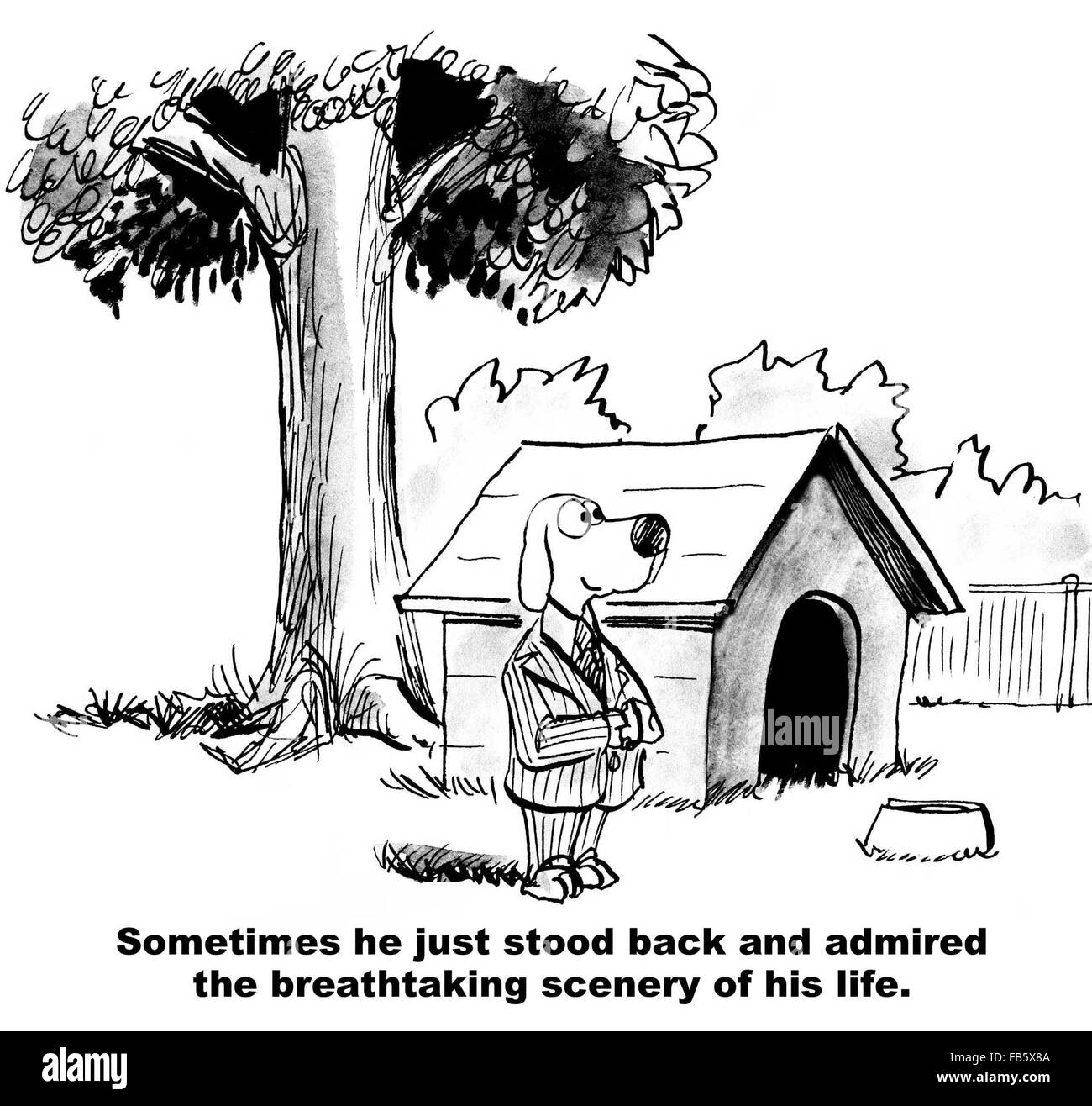 Dog cartoon. Sometimes he just stood back and admired the breathtaking ...