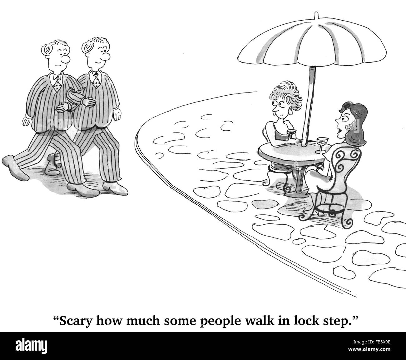 Groupthink cartoon hi-res stock photography and images - Alamy
