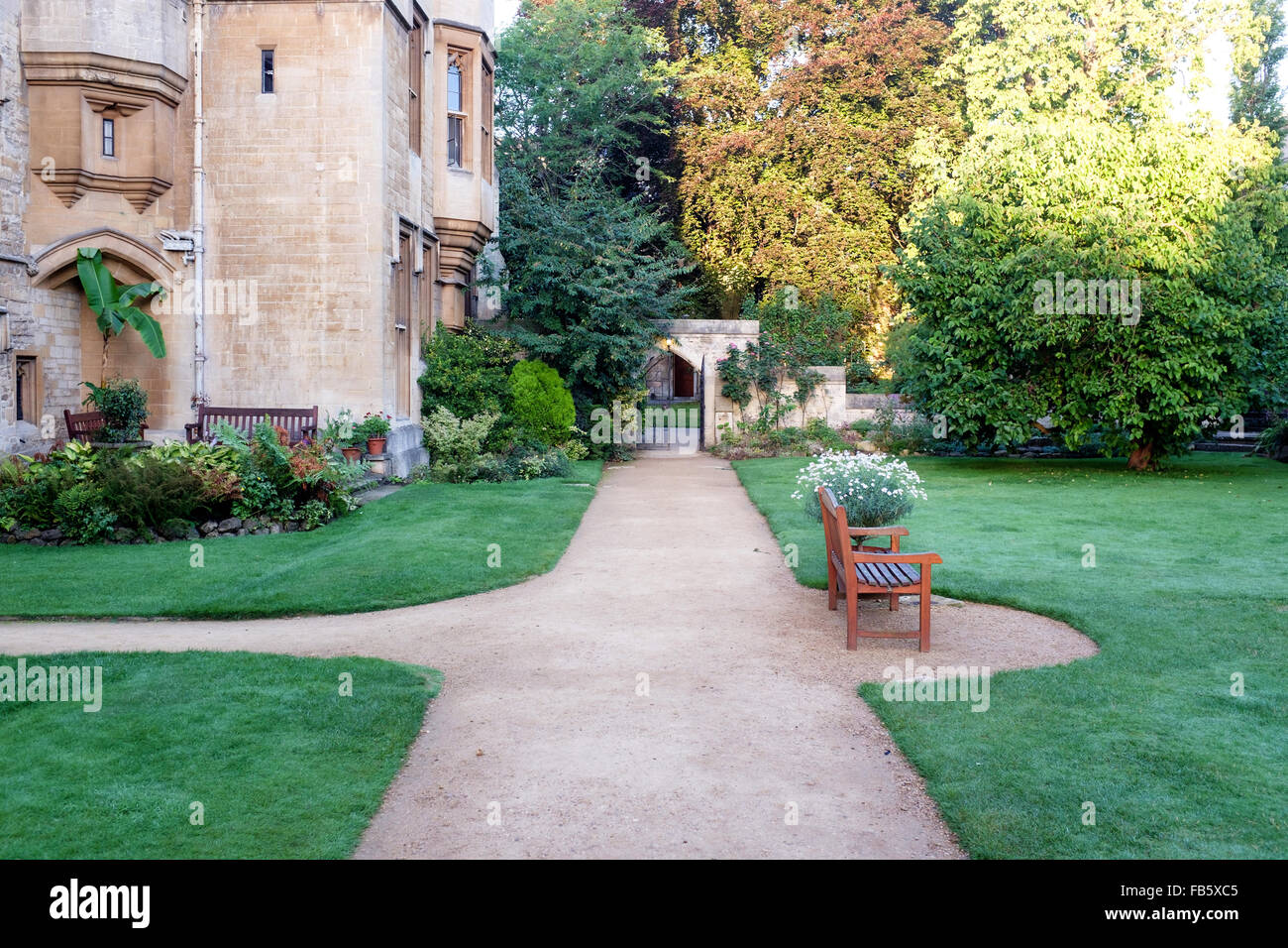 Master's garden of Balliol College, Oxford, UK Stock Photo - Alamy