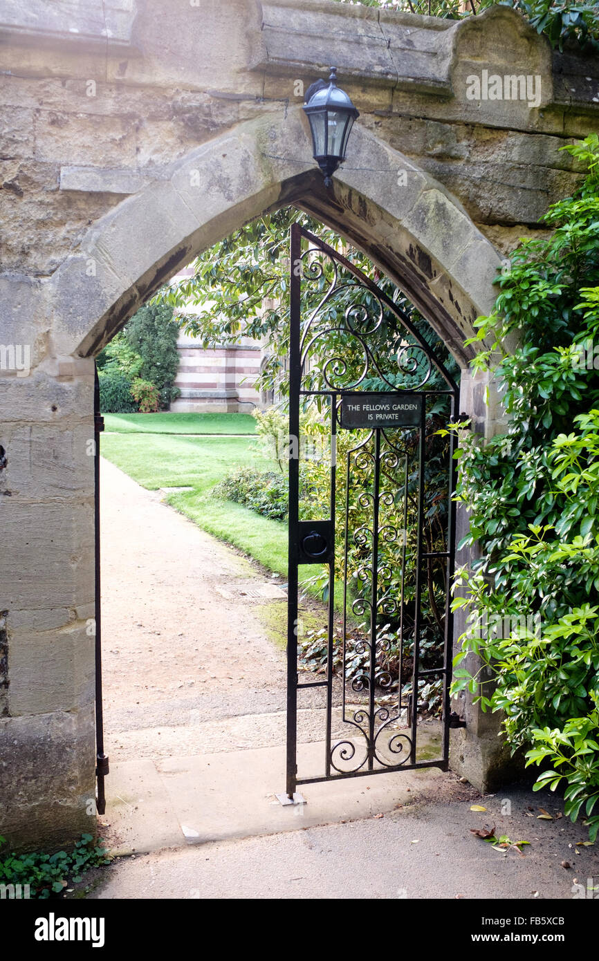 Master's garden of Balliol College, Oxford, UK Stock Photo - Alamy