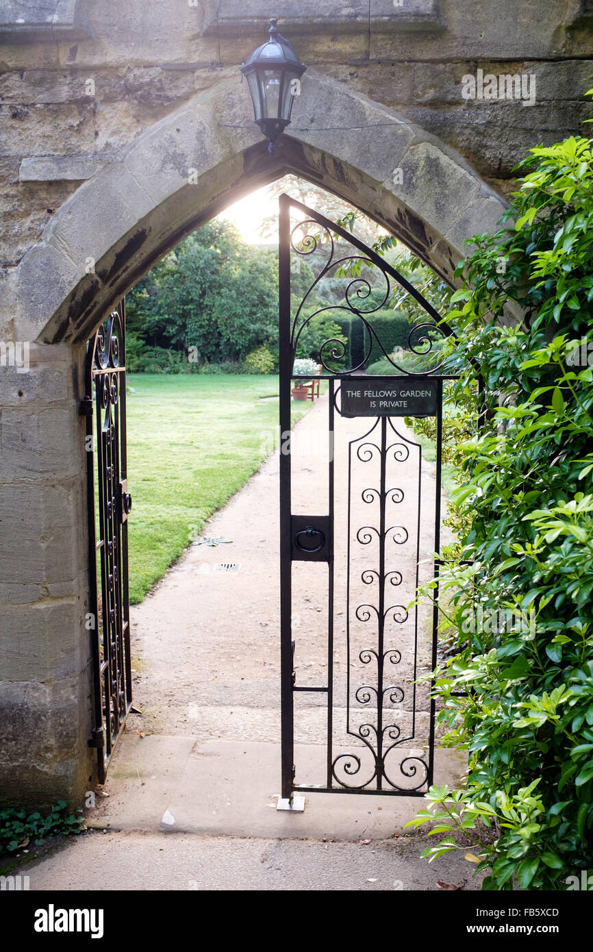 Master's garden of Balliol College, Oxford, UK Stock Photo - Alamy