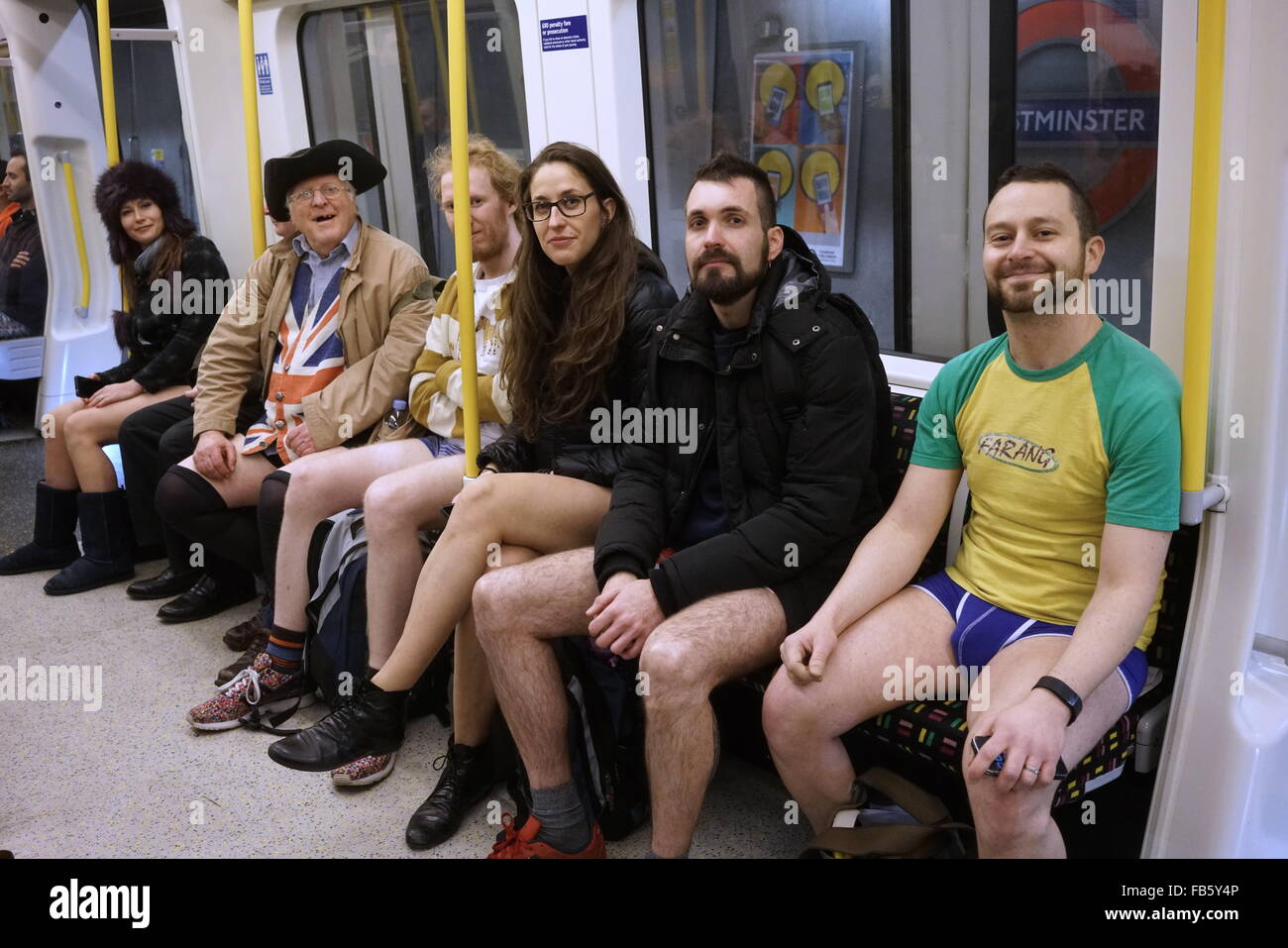 The 2016 no pants subway ride in london hi-res stock photography and ...