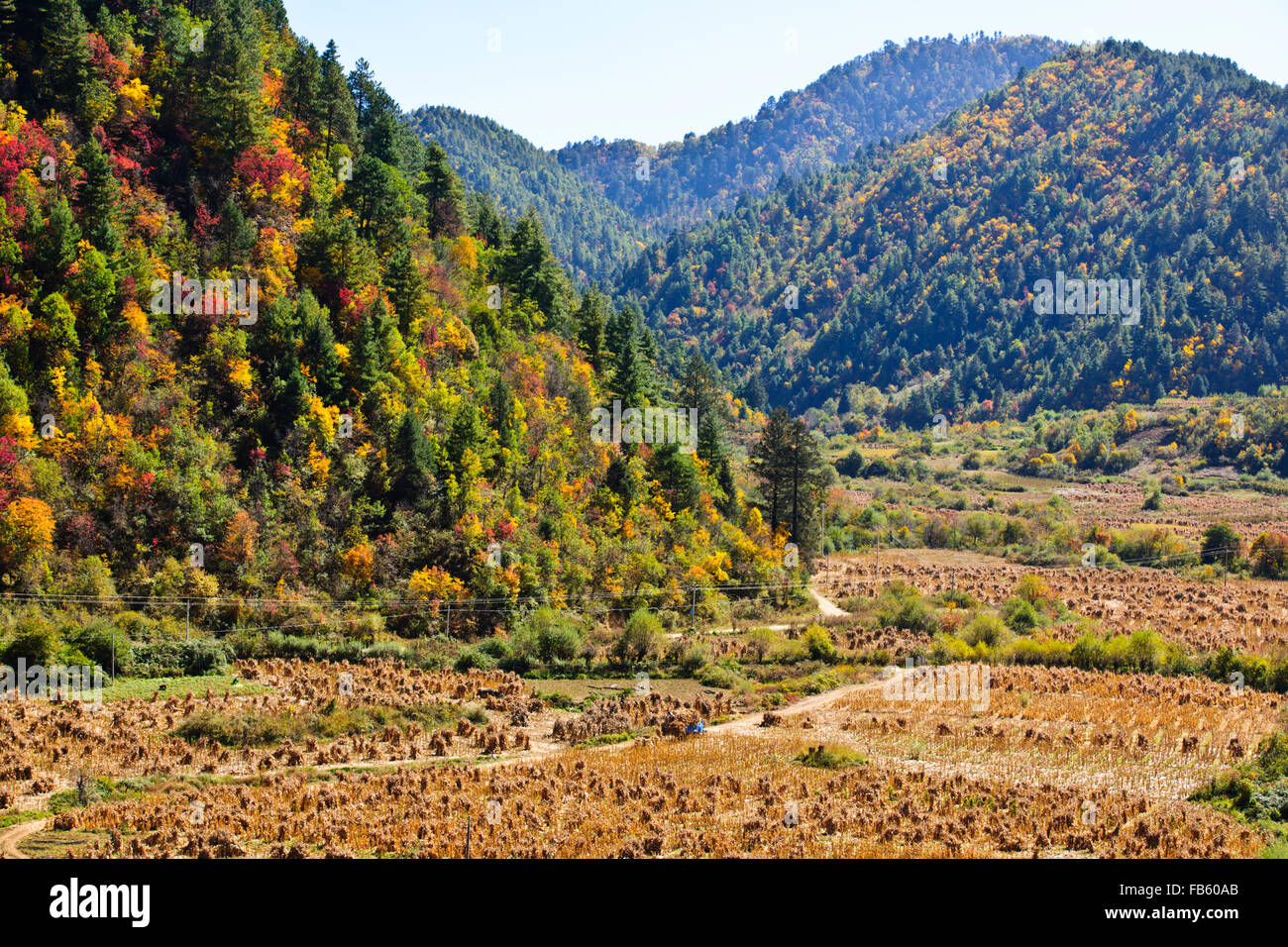 Foothills of Kawagebo Mountain Ranges,Naxi & Lisu Villages,Tacheng ...