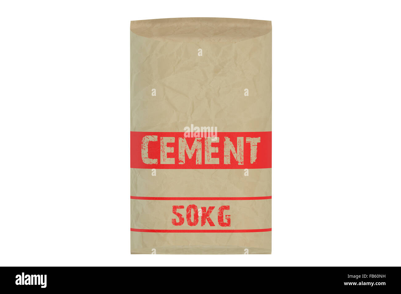 cement bag isolated on white background Stock Photo - Alamy