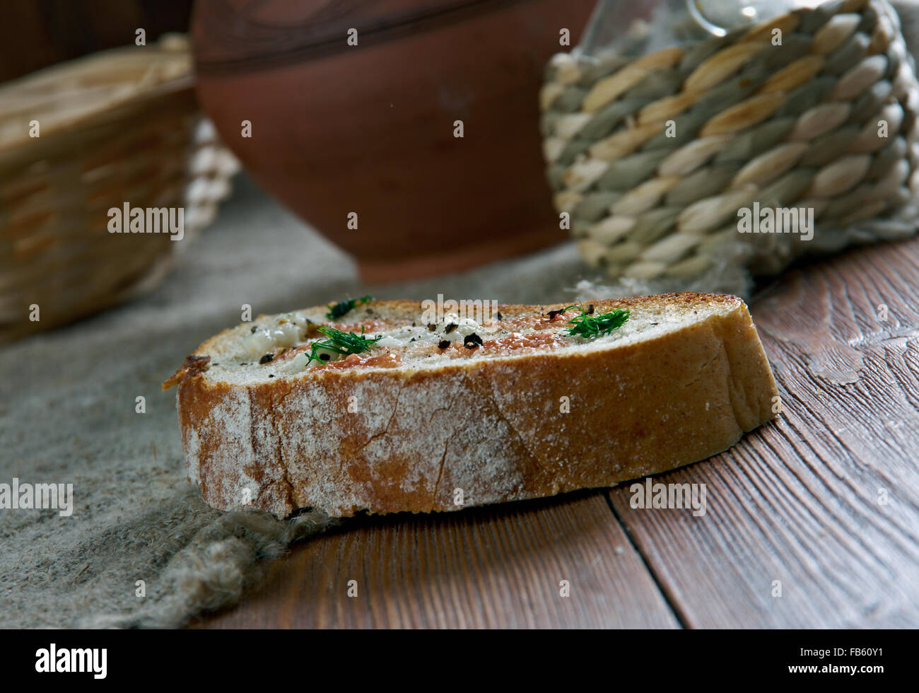 Pa amb Tomaquet - Bread with garlic and tomato .typical of Catalonia ...