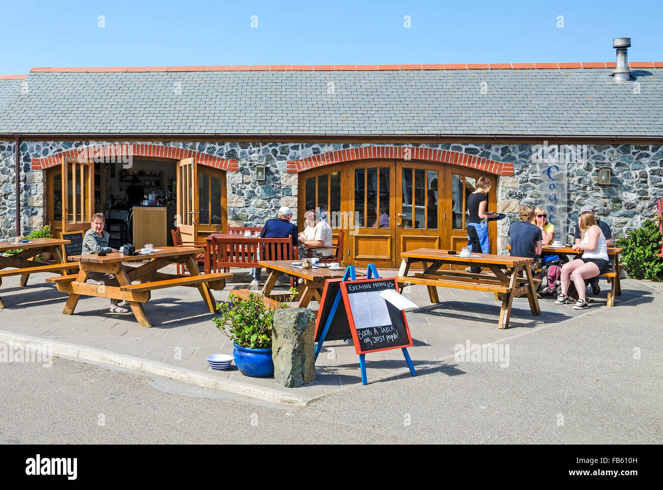 Cafe in Lizard village, Cornwall, England, UK Stock Photo - Alamy