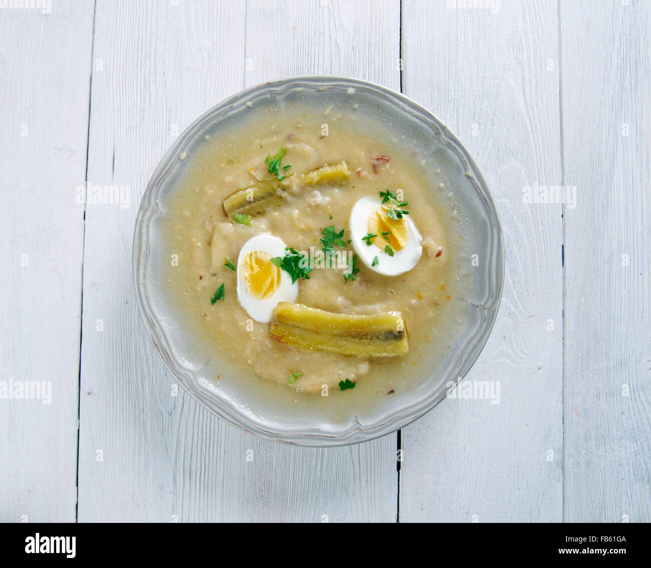 Fanesca soup - traditionally prepared and eaten in Ecuador Stock Photo ...