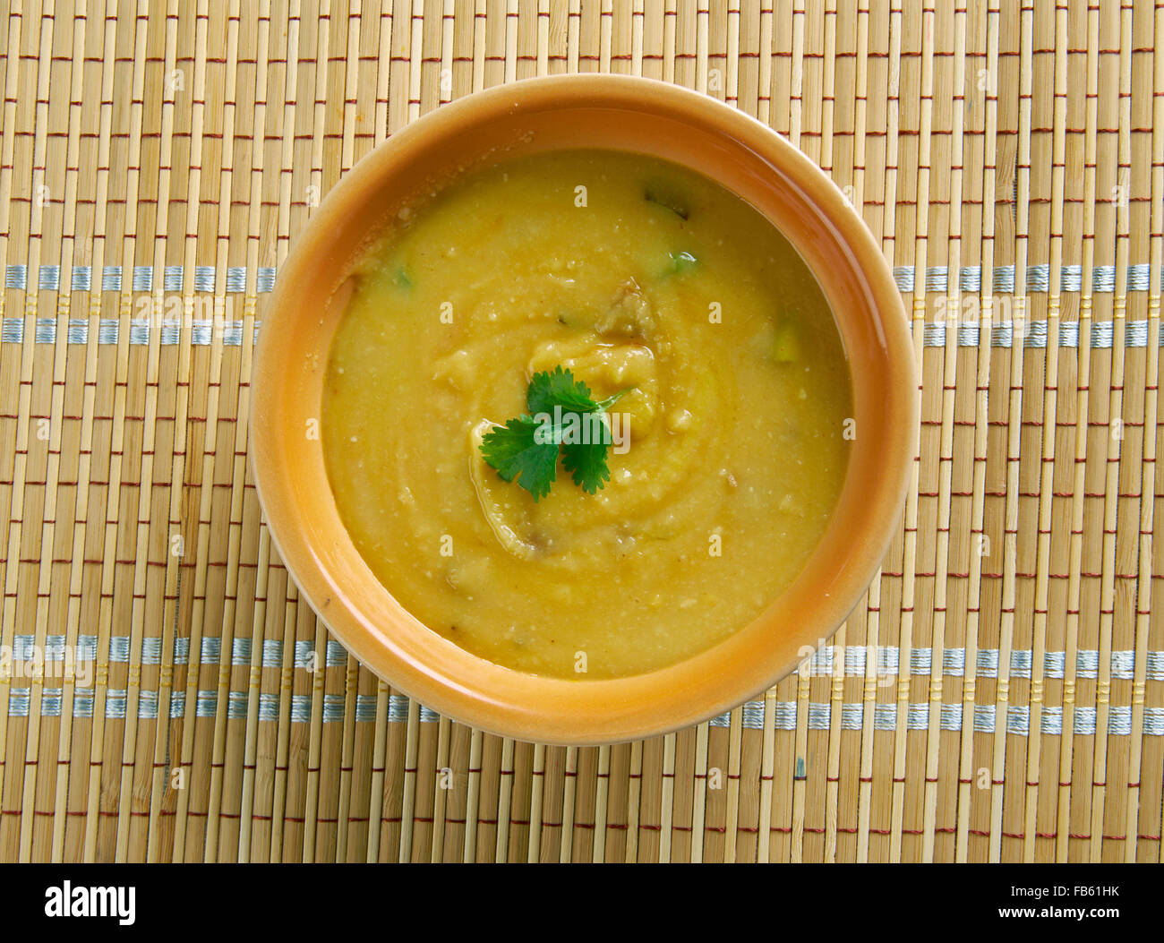 Dhal Baht - Vegan Spiced Yellow Split Peas Stock Photo - Alamy