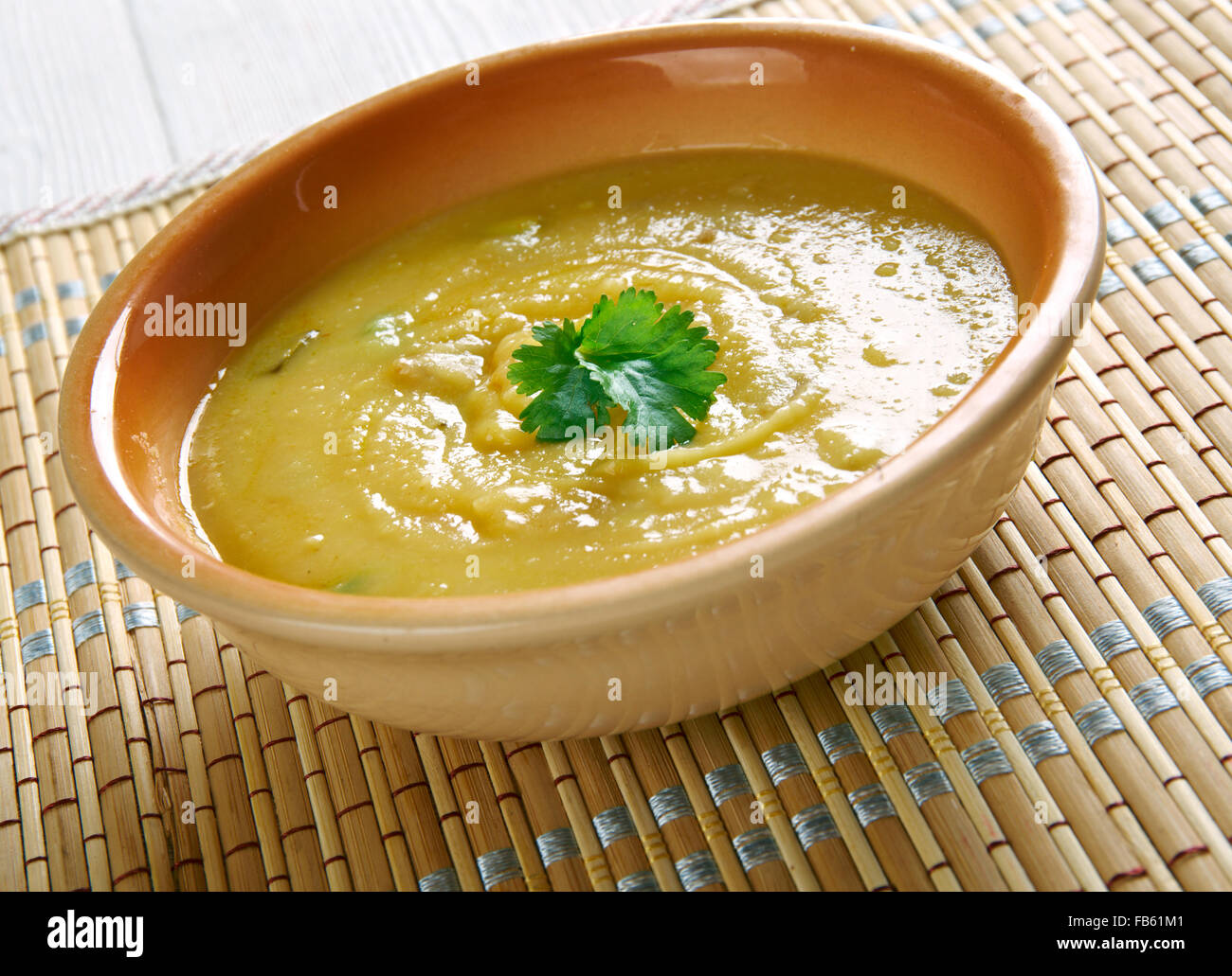Dhal Baht - Vegan Spiced Yellow Split Peas Stock Photo - Alamy