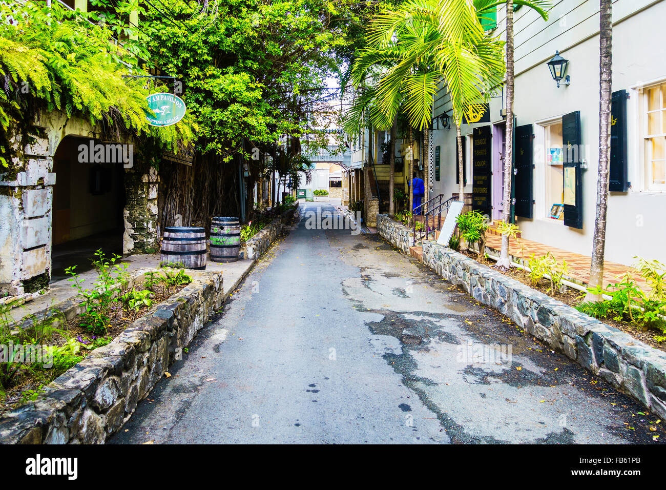 An interesting old stone arcade fronts an tiled stone alleyway in ...
