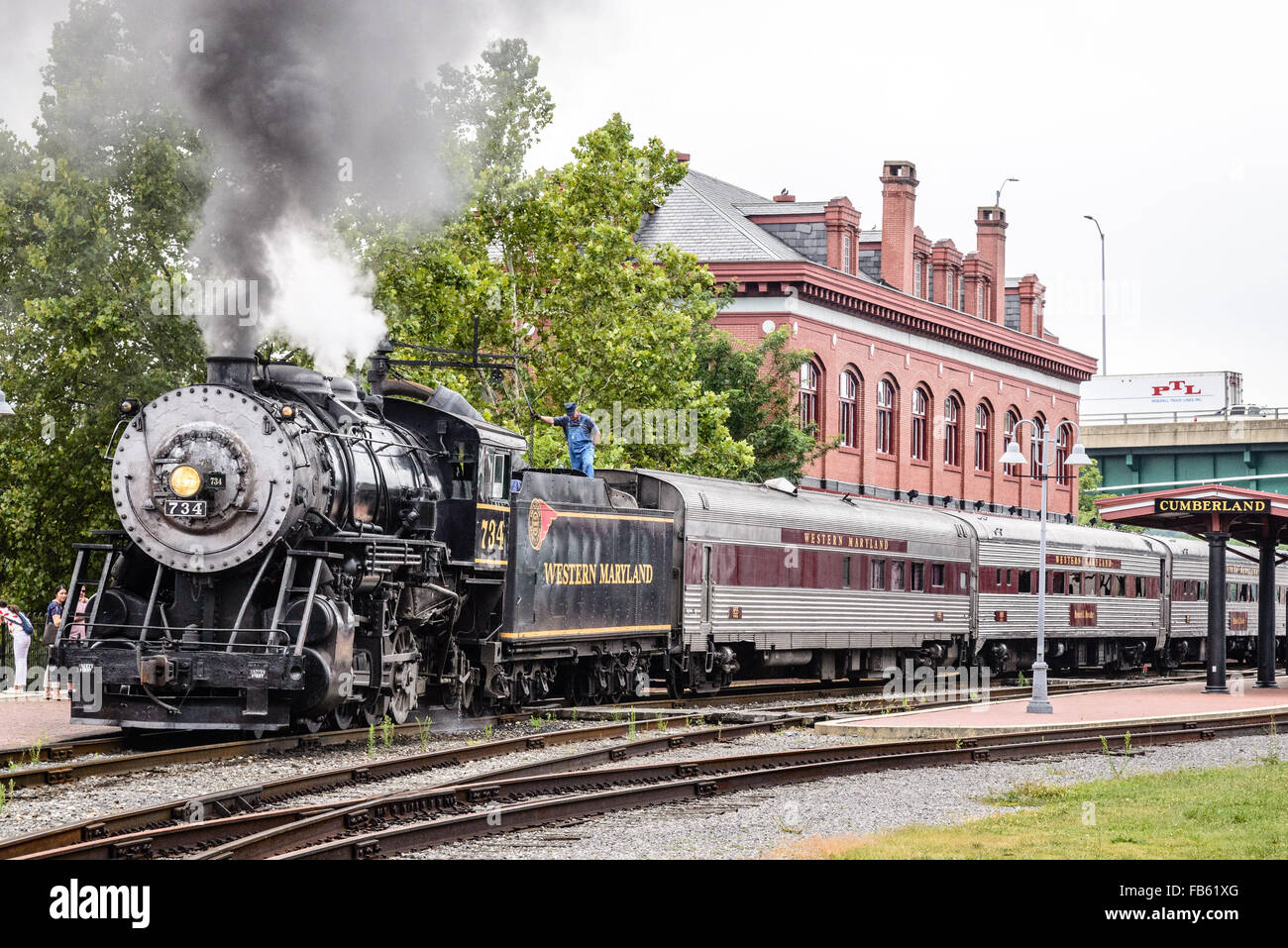 Western Maryland Scenic Railroad Baldwin 2-8-0 No 734, Cumberland ...