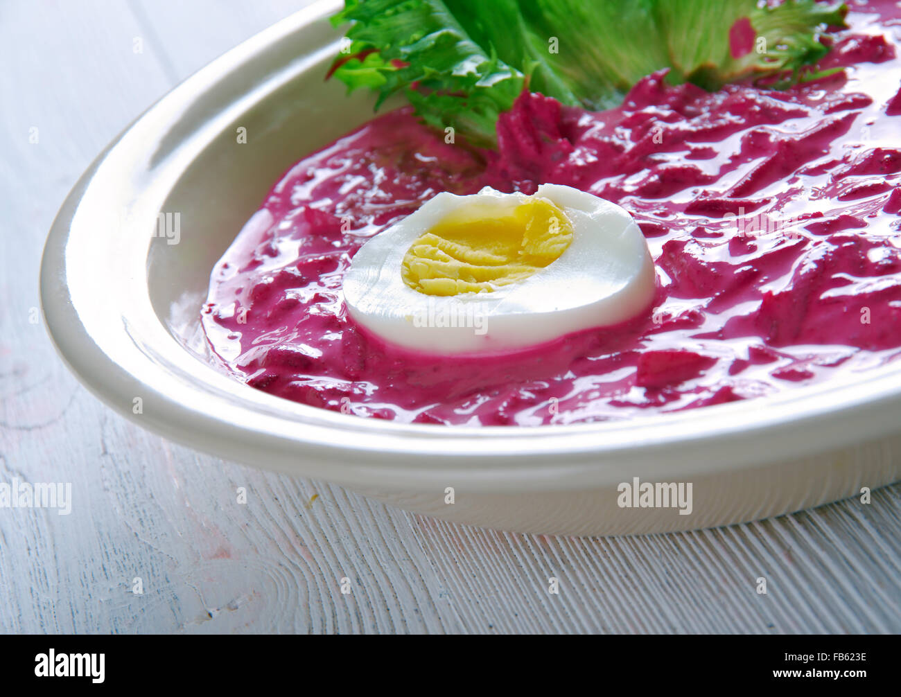 Lithuanian Summer Beet Soup - traditional Belorussian, Latvian ...