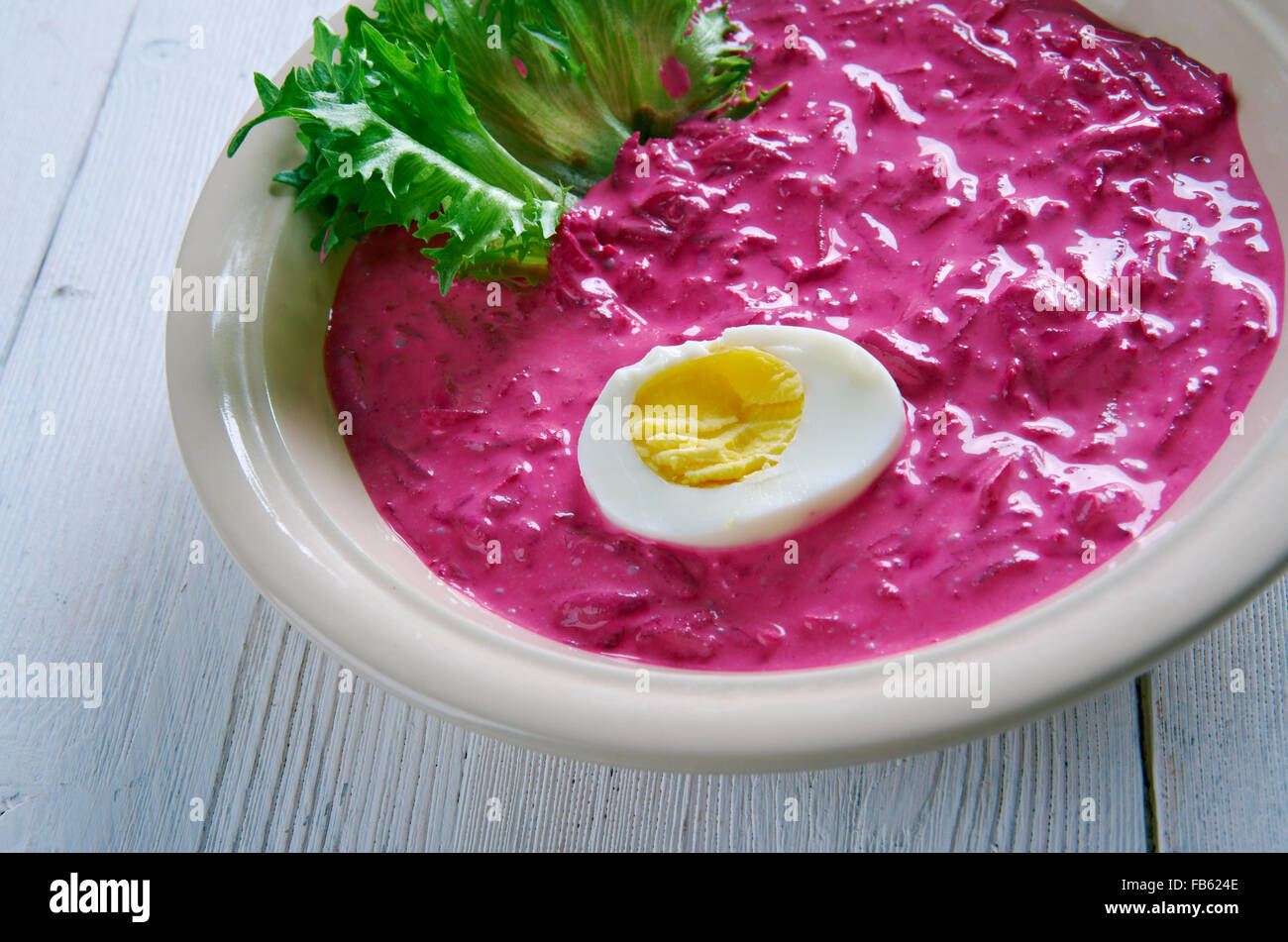 Lithuanian Summer Beet Soup - traditional Belorussian, Latvian ...
