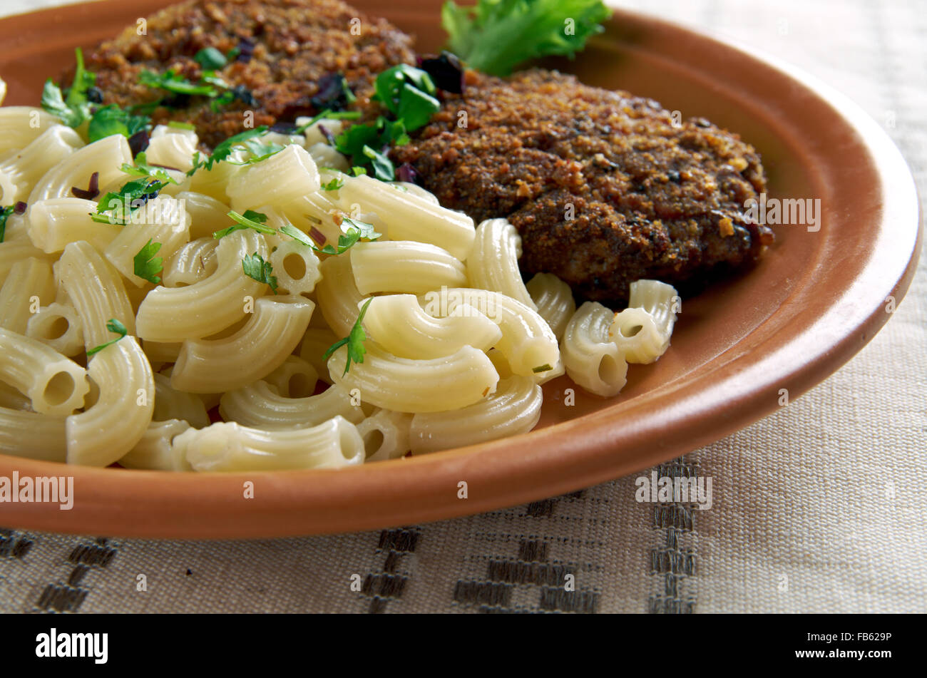 Mince Cutlets from the liver and pork meat Stock Photo - Alamy