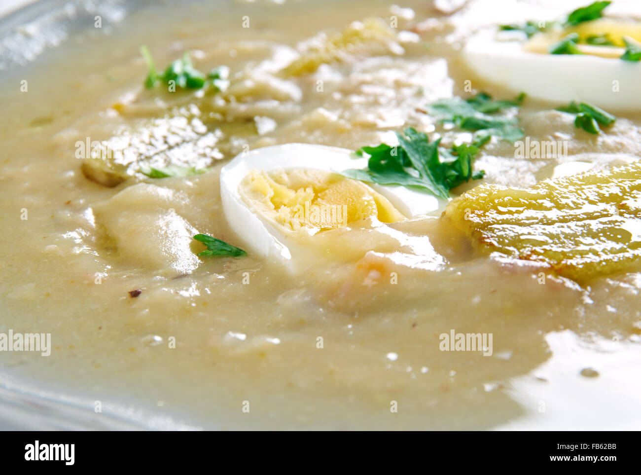 Fanesca soup - traditionally prepared and eaten in Ecuador Stock Photo ...