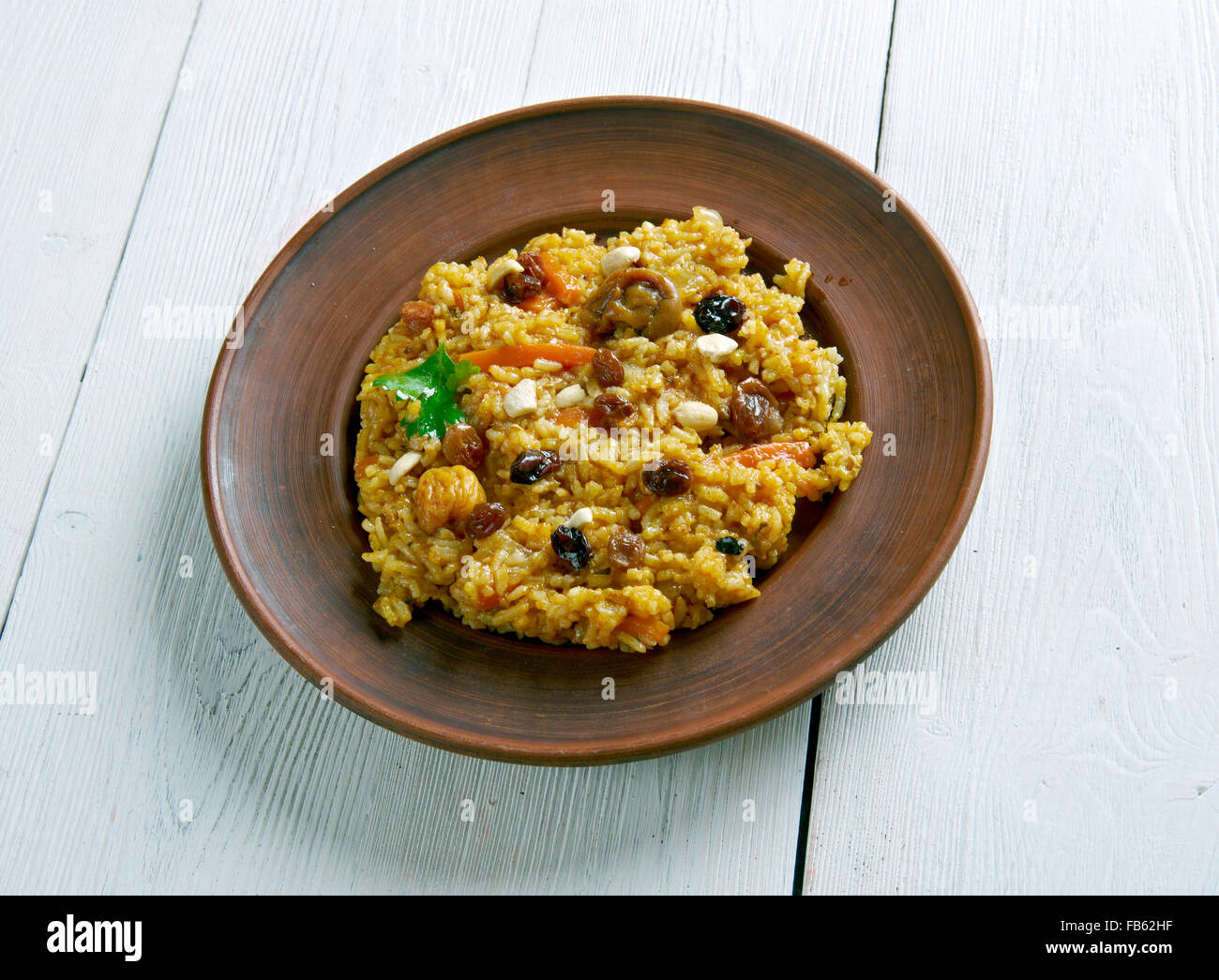Zarda Pulao - popular South Asian sweet saffron rice Stock Photo - Alamy