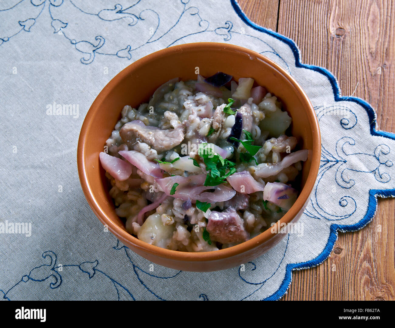 Mulgikapsad - Estonian stew withpork, cabbage and barley Stock Photo ...