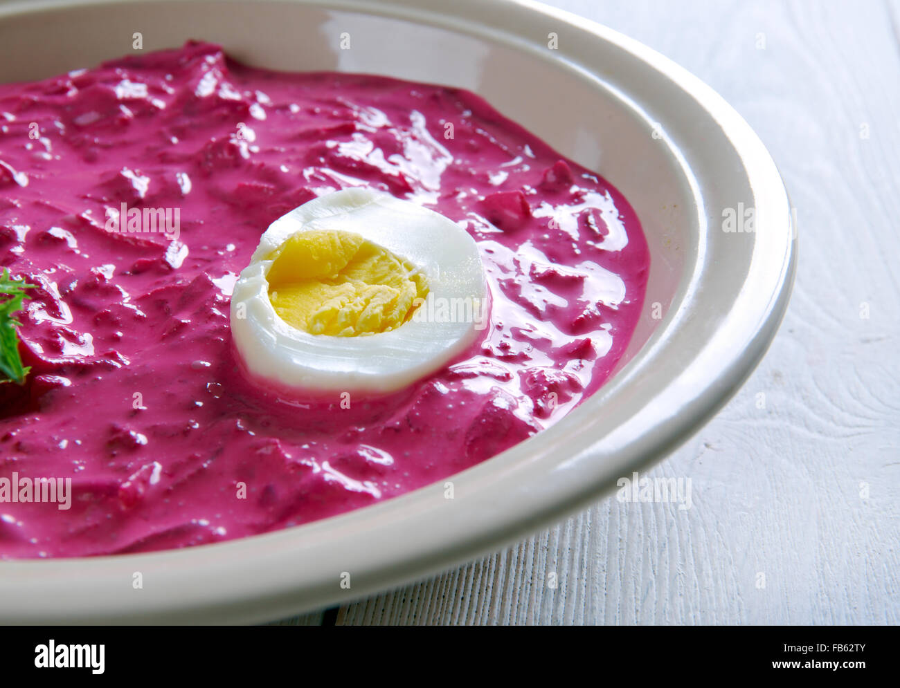 Lithuanian Summer Beet Soup - traditional Belorussian, Latvian ...