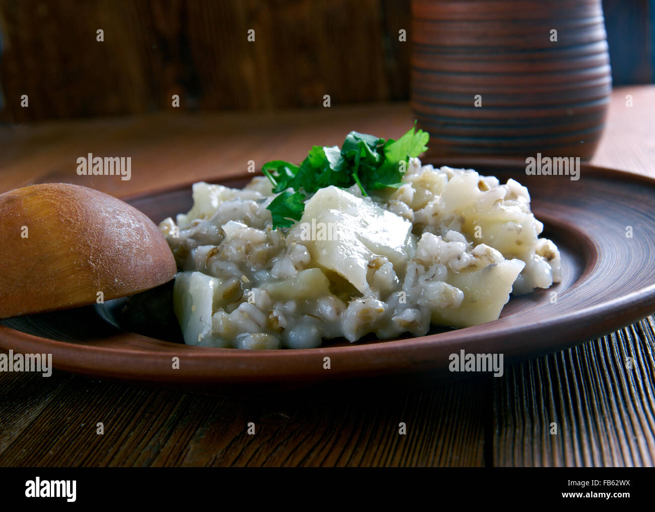 Mulgipuder - Estonian cereal with barley and potatoes. Prepares winter ...