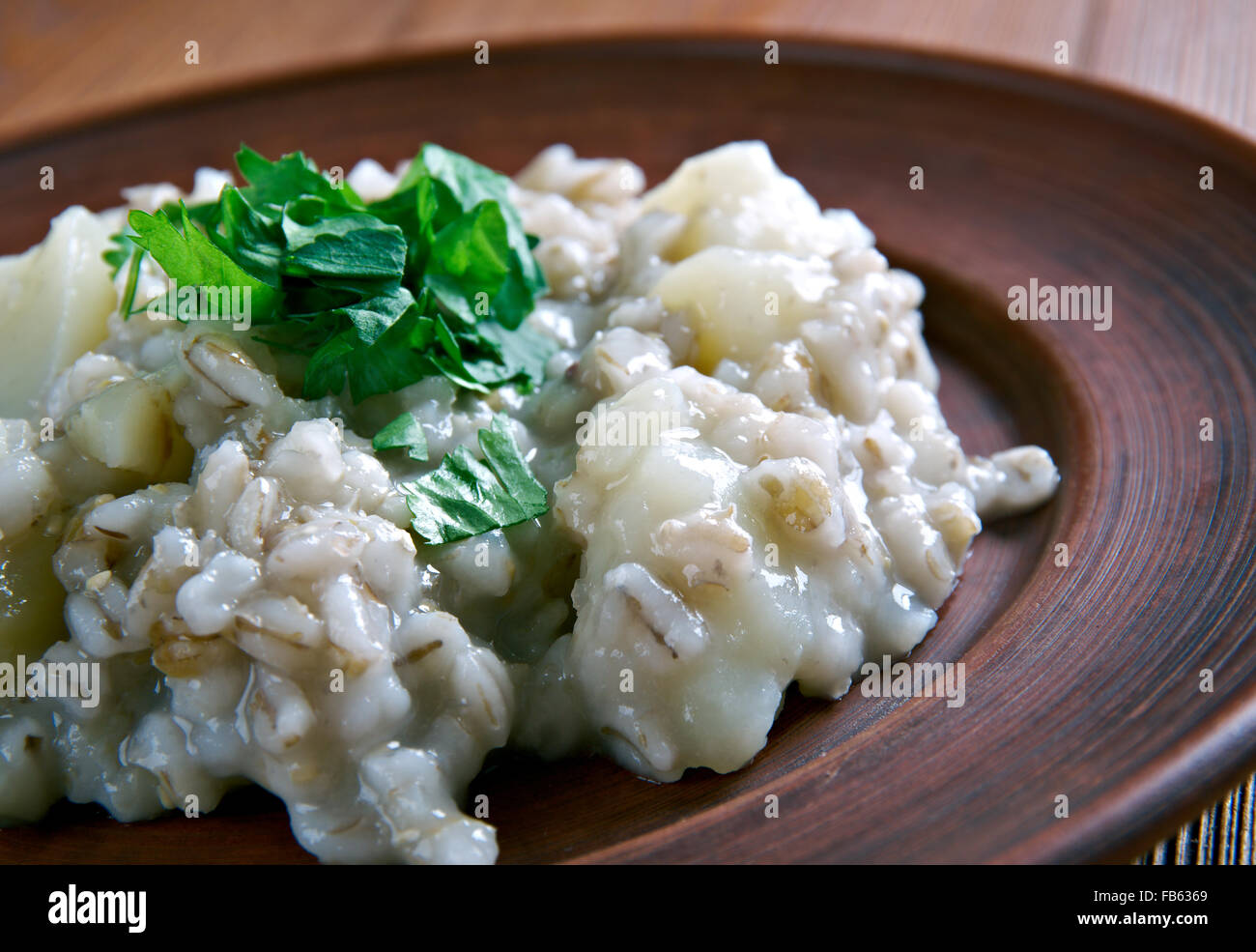 Mulgipuder - Estonian cereal with barley and potatoes. Prepares winter ...