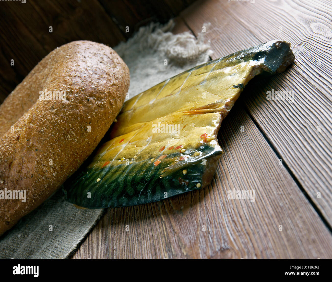 Estonian smoked fish Suitsukala.traditional snack Stock Photo - Alamy